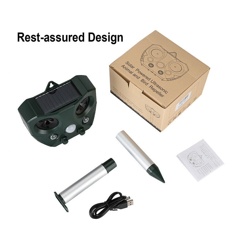 Ultrasonic Bird + Pest Repeller Solar Powered - Long Range – Rrsstore