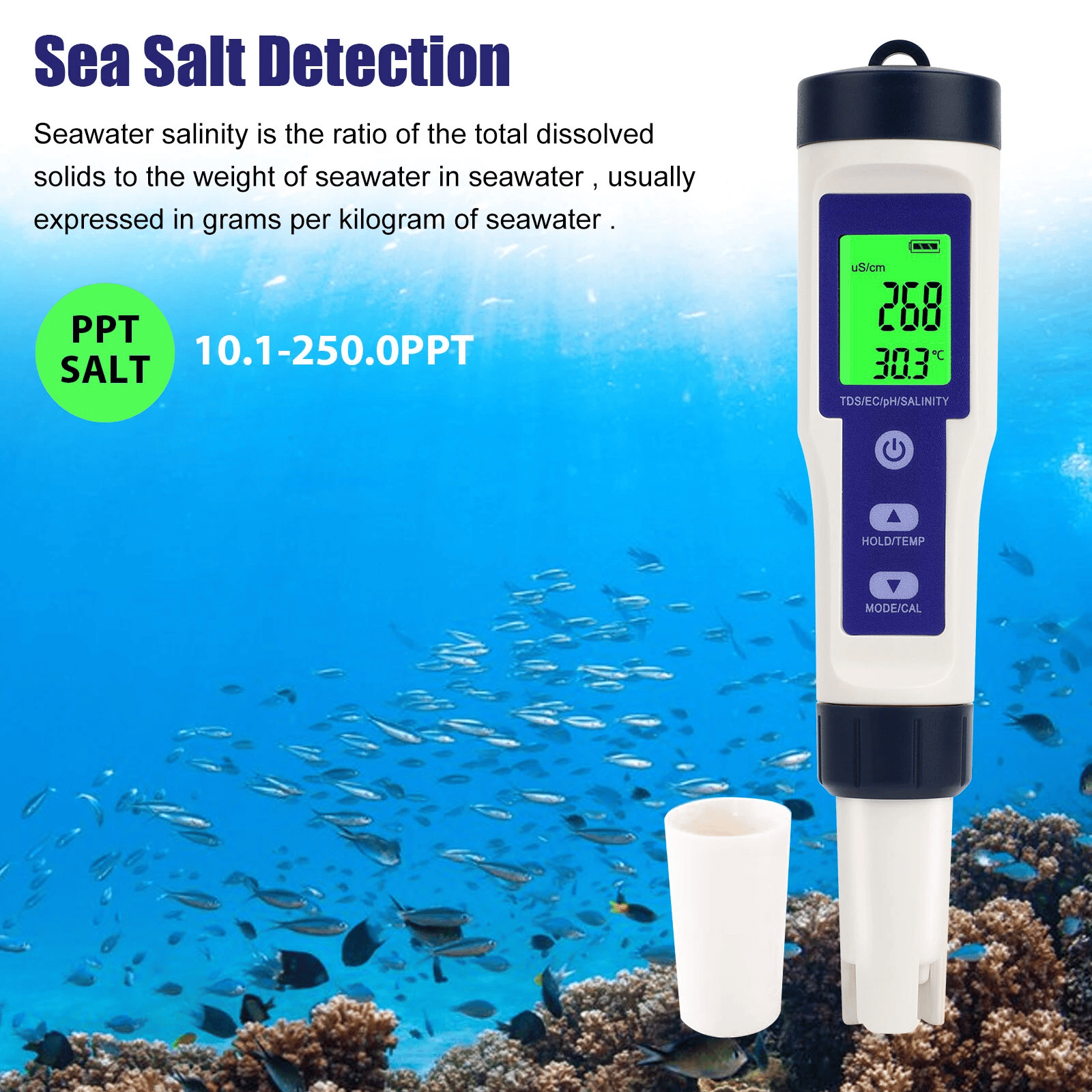 7-in-1 Digital Pool Salt & pH Tester – Rrsstore