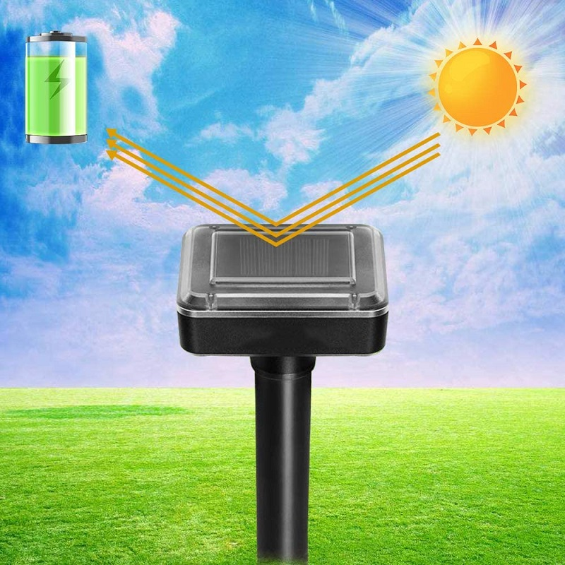 Solar Power Ultrasonic Sonic Mouse Mole Snakes Pest Rodent Repeller ...