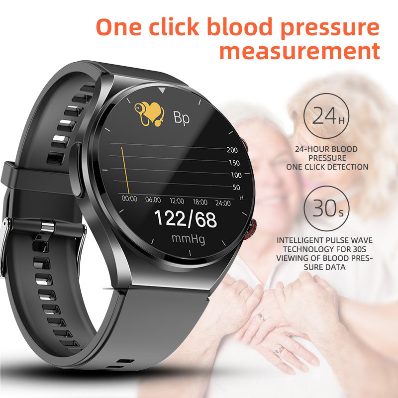 KH09 One-click Blood Pressure Blood Sugar ECG/EKG HRV Heart Rate Monit ...