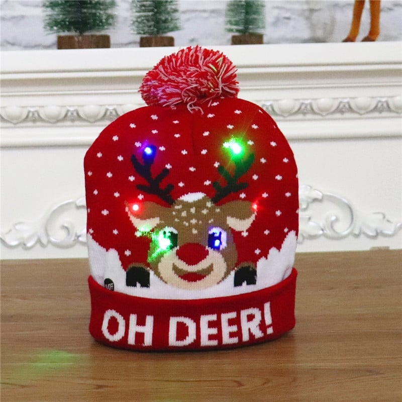 Christmas LED Light Knitted Beanies – Rrsstore