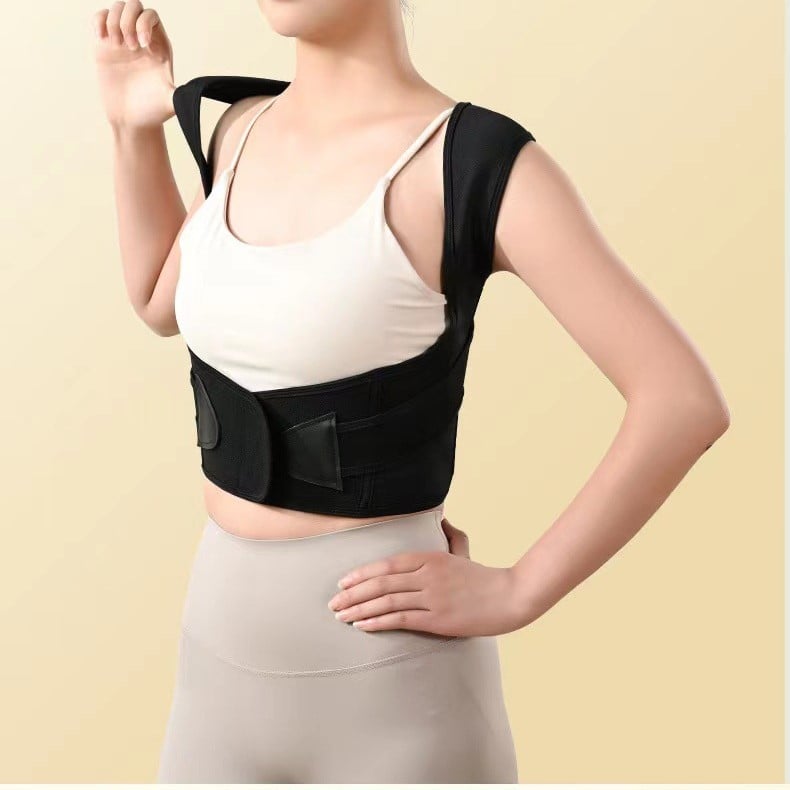 Fully Adjustable Straightener Upper Spine Support Back Brace Posture C ...