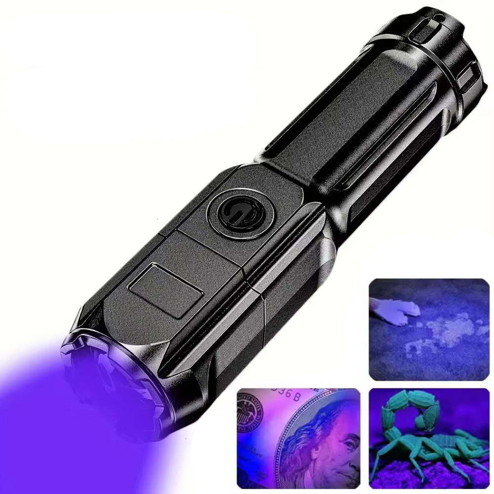 Rechargeable Ultraviolet UV Flashlight – Rrsstore