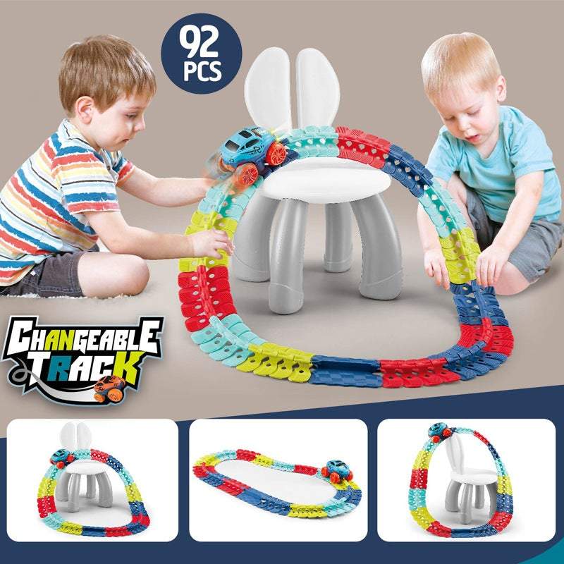 Changeable Track With LED Light-Up Race Car – Rrsstore
