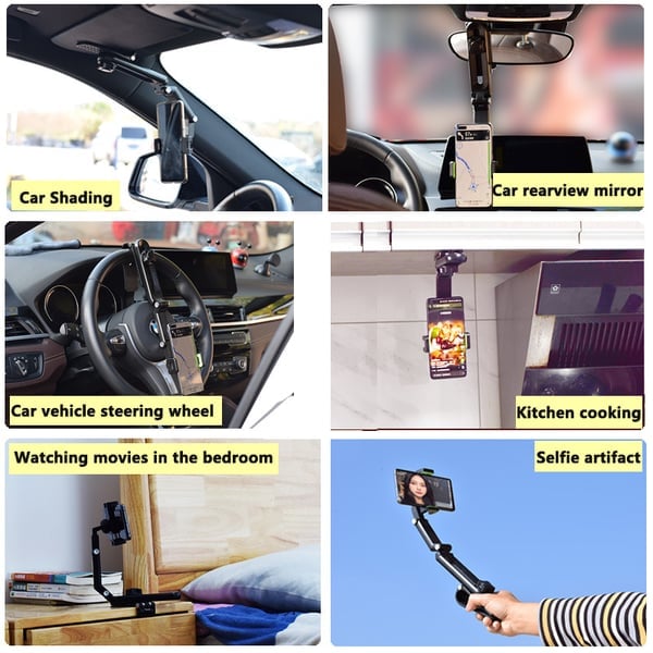 1080 angle rotation Car Multifunction Mount Stand Holder for Cell Phon ...