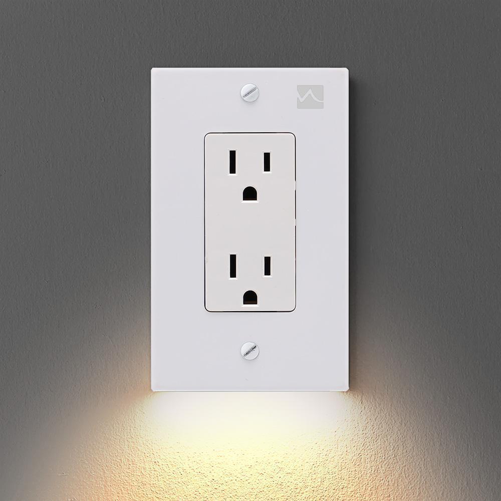 Outlet Wall Plate with LED Night Lights - No Batteries or Wires – Rrsstore